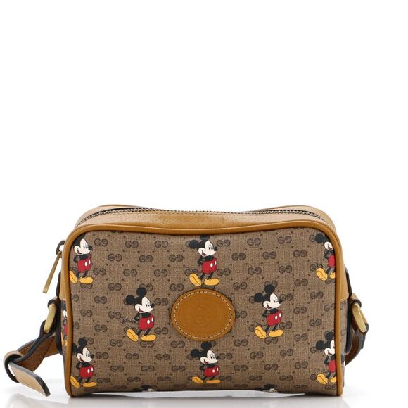 Gucci | Bags | Gucci Disney Mickey Mouse Shoulder Bag Printed Mini Gg ...